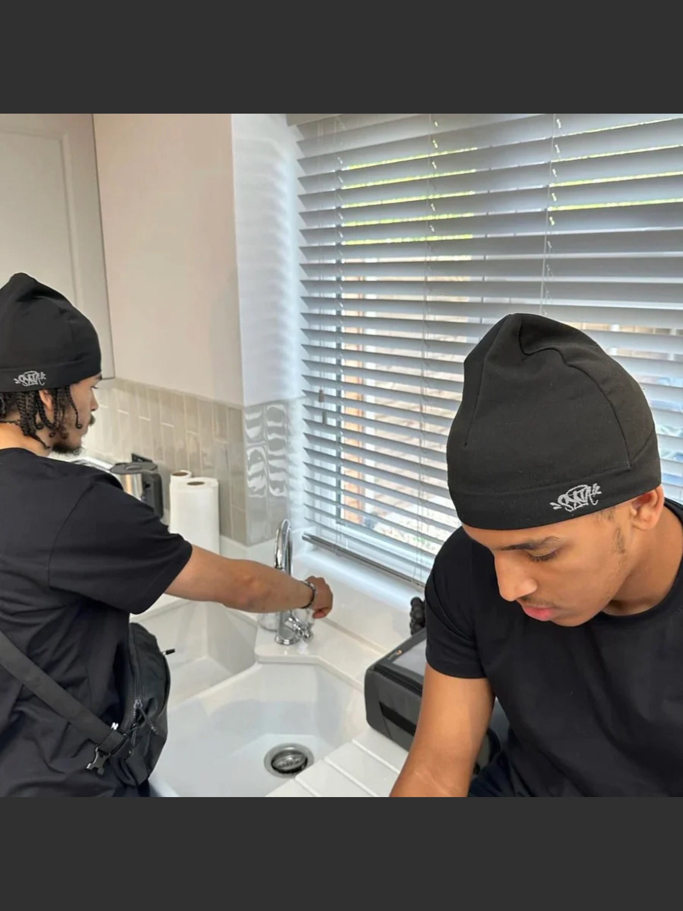 Original SYNA world skully CAP, Central Cee Beanie Hat - Black ...